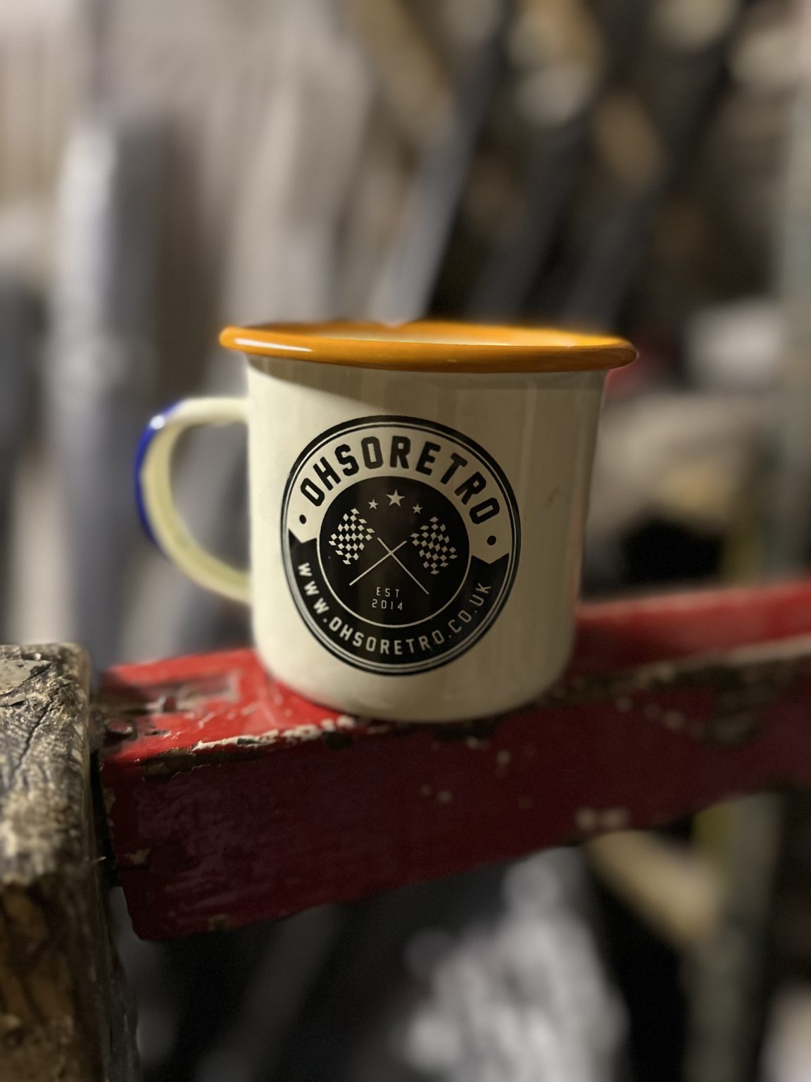 Round Logo Enamel Mugs – OhSoRetro Events